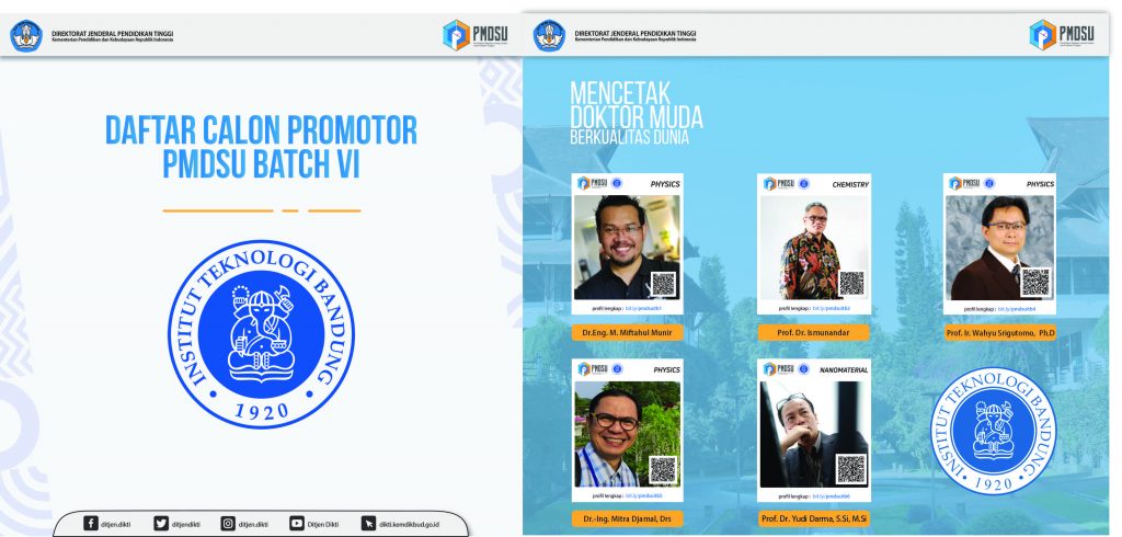 DAFTAR CALON PROMOTOR PMDSU BATCH VI – FMIPA ITB