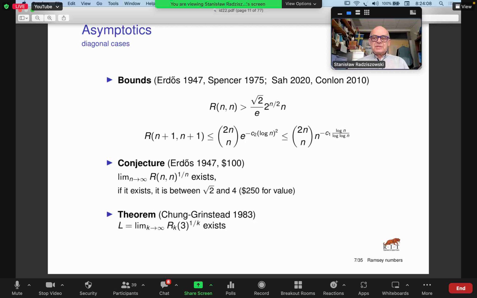 COMBINATORICS TODAY SERIES AUGUST 25TH, 2022 – FMIPA ITB