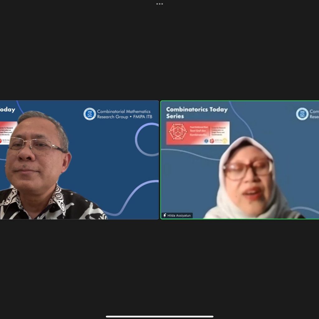 Profesor Edy Tri Baskoro memberikan kuliah pada Combinatorics Today Series – FMIPA ITB