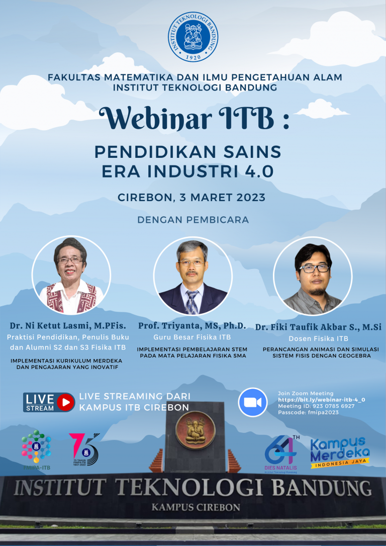 Webinar ITB: Pendidikan Sains Era Industri 4.0 – FMIPA ITB