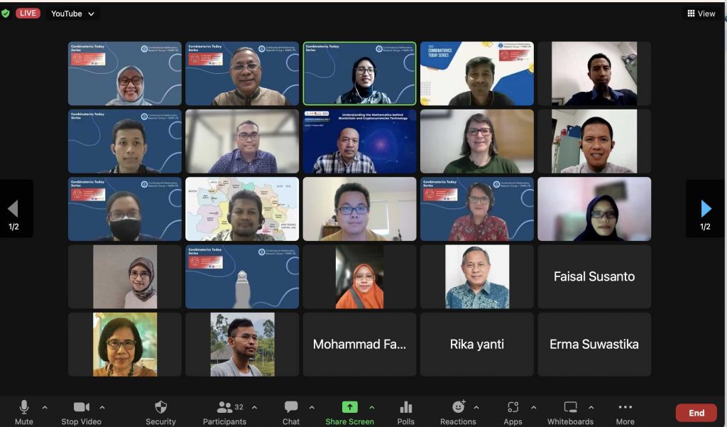 Seri Webinar Combinatorics Today Series 2023: Hilda Assiyatun, Ph.D dari ITB – FMIPA ITB